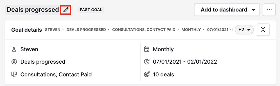 Insights: goals - Knowledge Base | Pipedrive